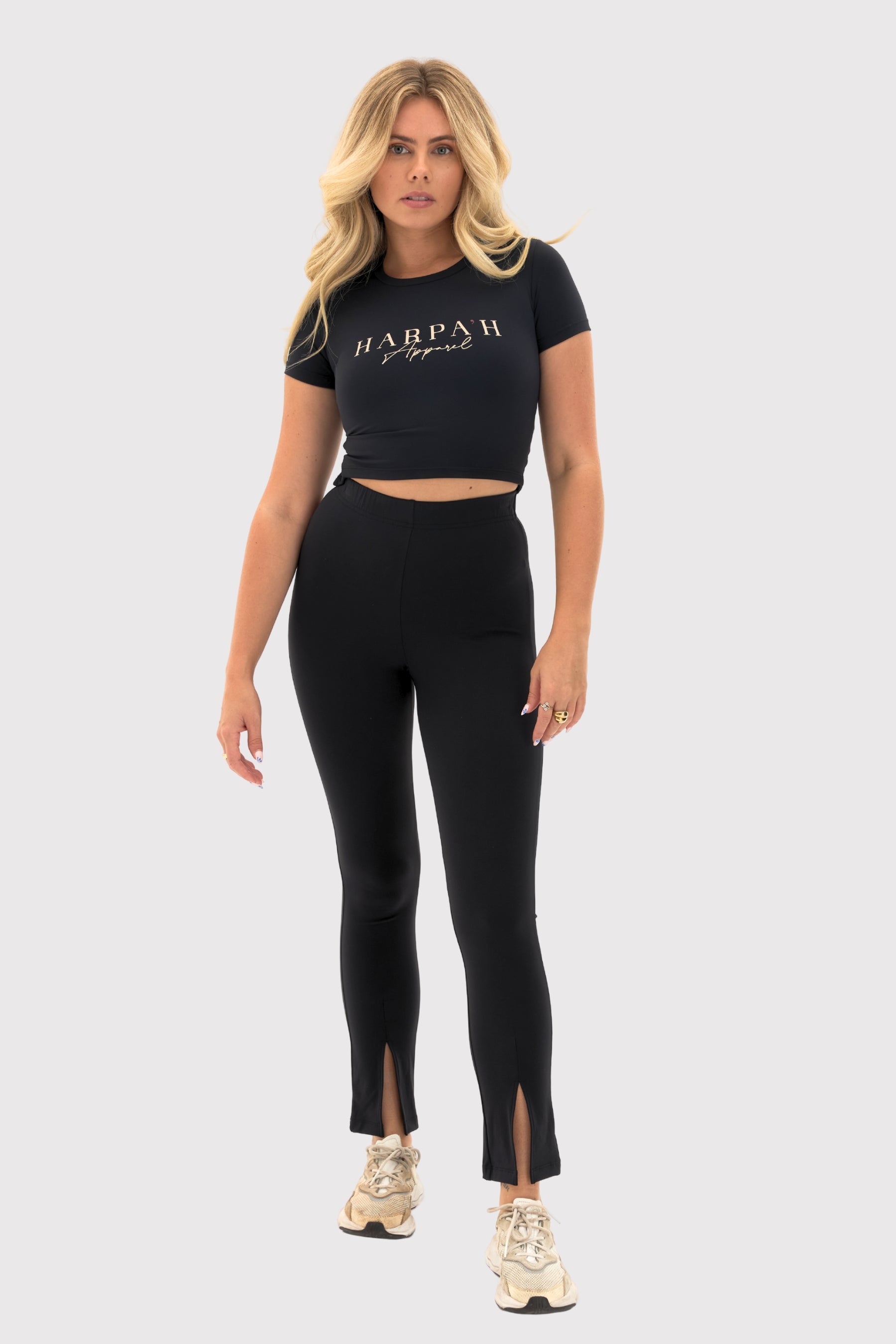 Flexara™ Split-Hem High-Rise Pant | Harpah – HARPAH