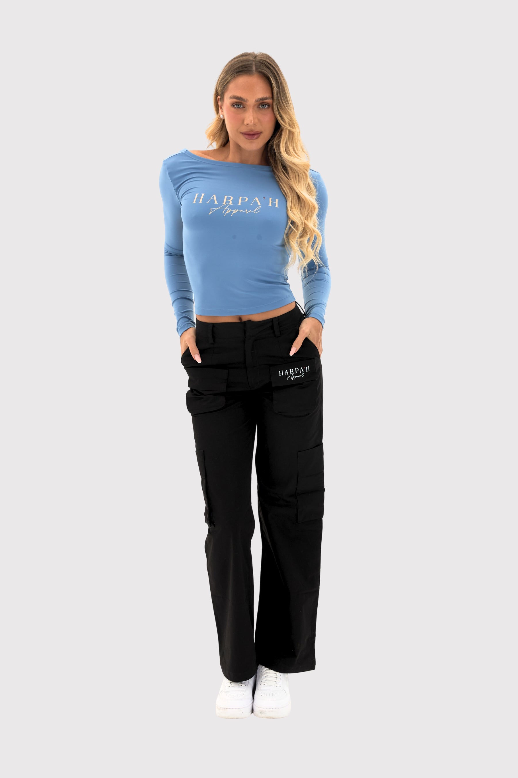 Stabiluxe™ Open-Back Long-Sleeve Cropped Top | Harpah – HARPAH